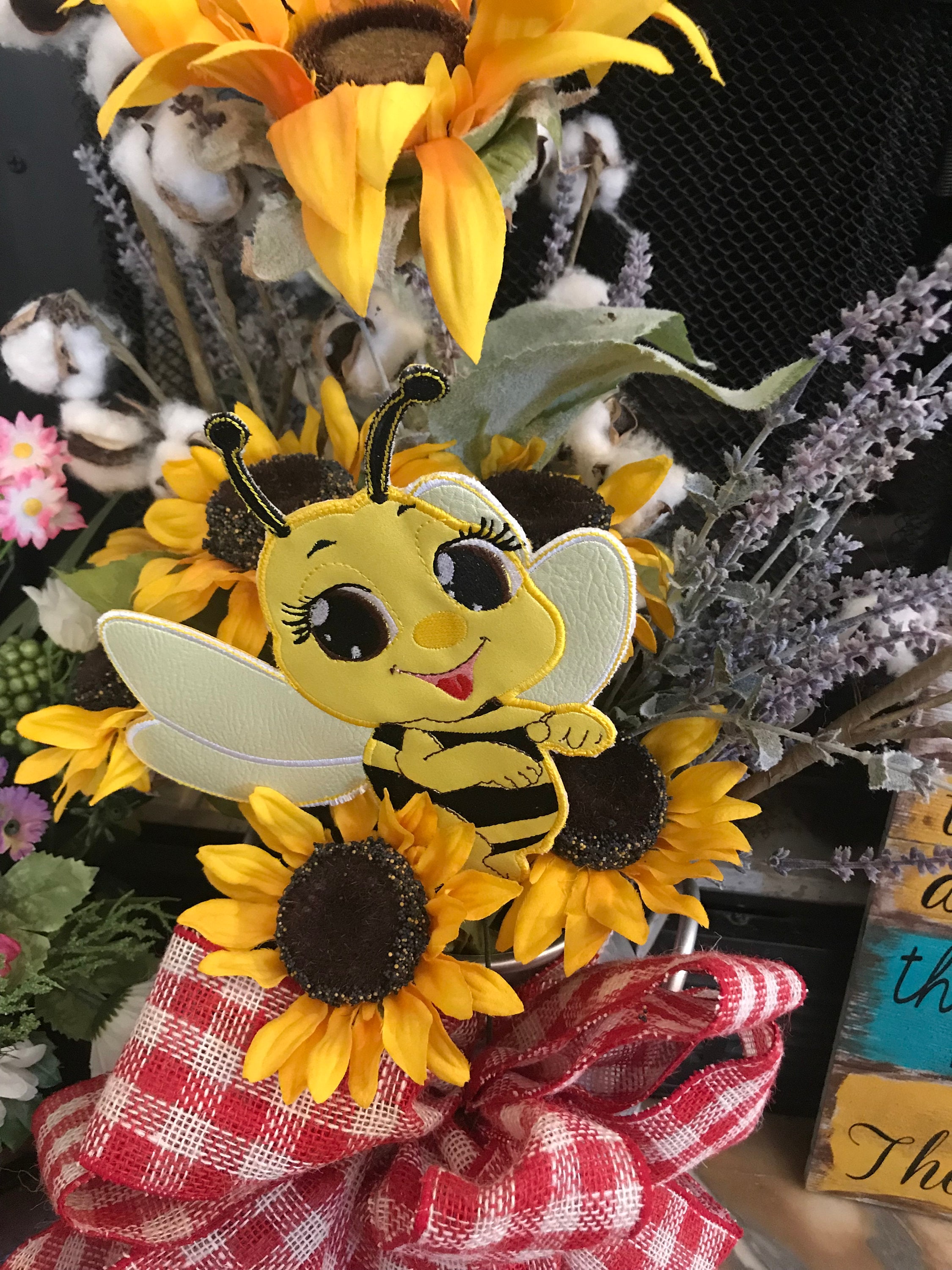 Bumble Bee Yellow and Black Bee Bumble Bee Pick | Etsy