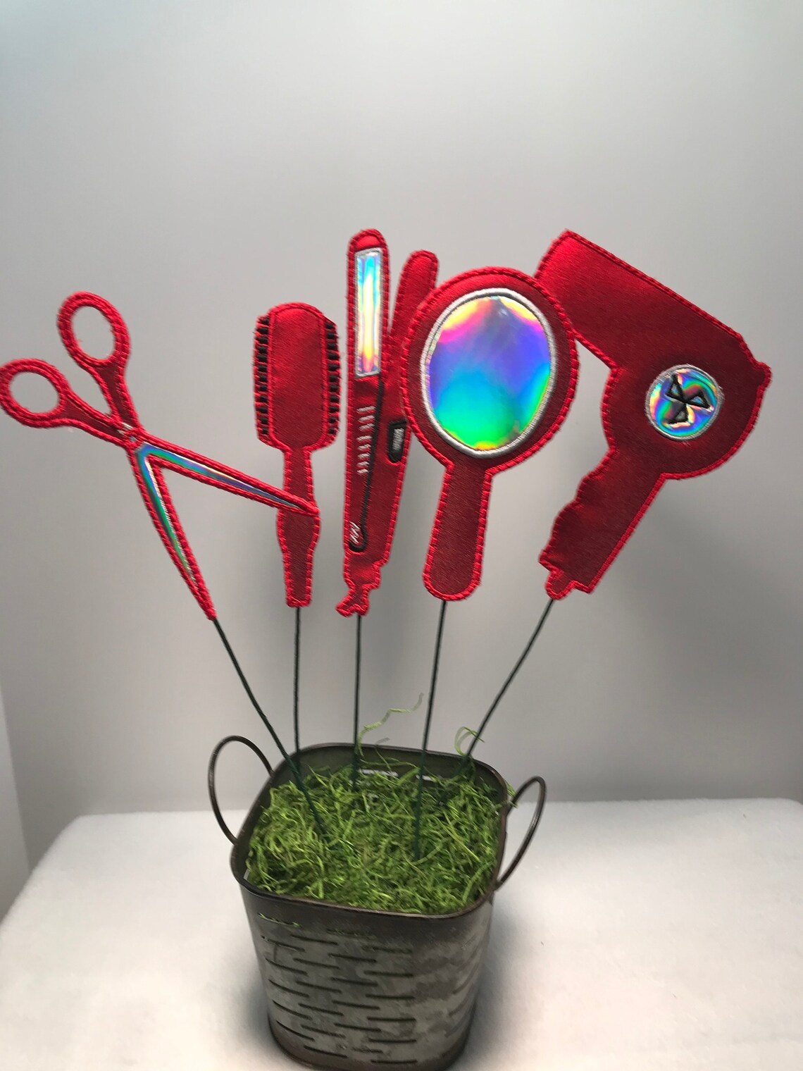 Hair Stylist Wreath Picks Scissors Blow Dryer Hair - Etsy