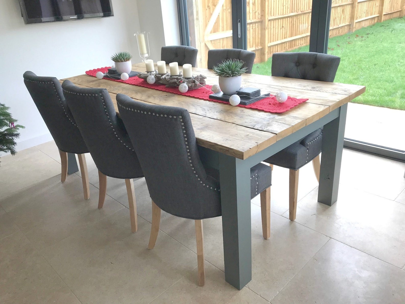 Dairy Table Farmhouse Dining Table Rustic Dining Table - Etsy