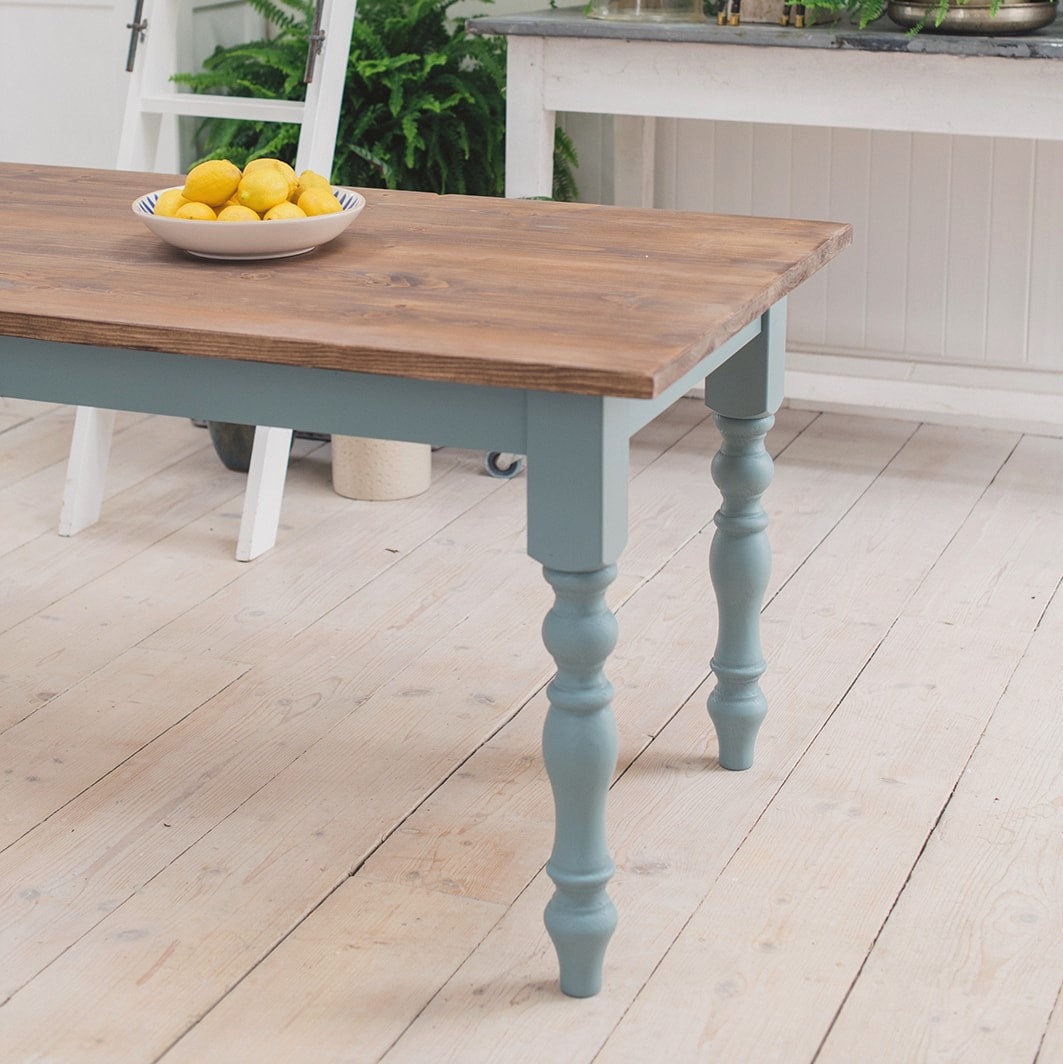 6ft/180cm Rustic Farmhouse Dining Table Painted Kitchen - Etsy UK
