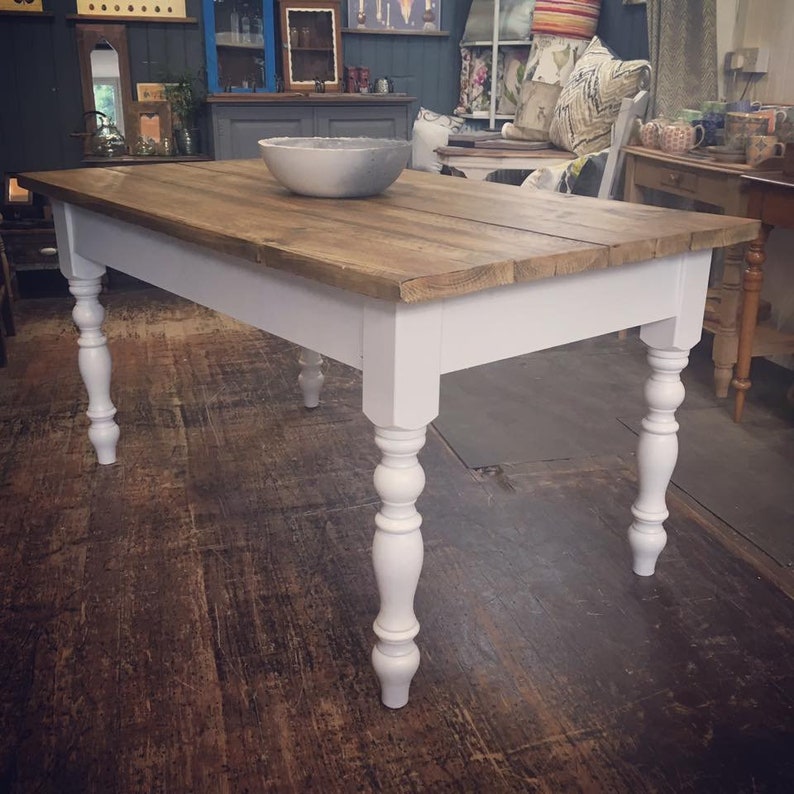 5ft/150cm Reclaimed Farmhouse Dining Table Rustic Dining | Etsy