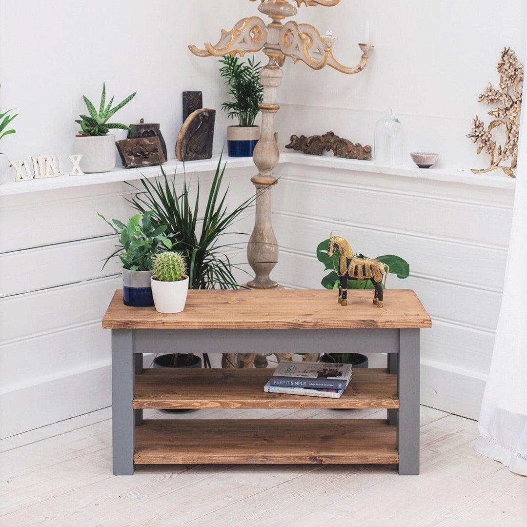 Attenborough Television Table - Rustic TV Unit - Reclaimed Television ...