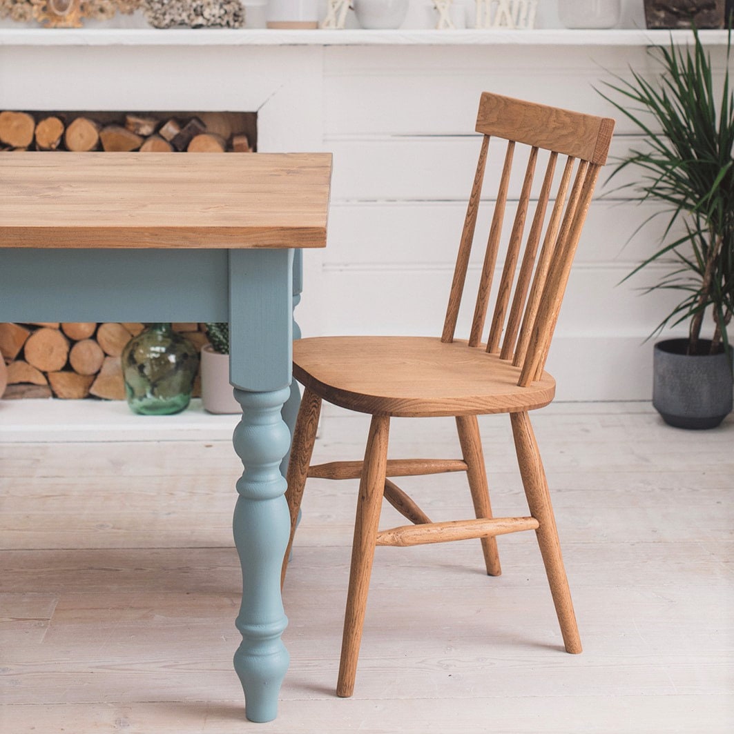 Rustic Dining Chairs Farmhouse Chairs Solid Oak Dining - Etsy UK