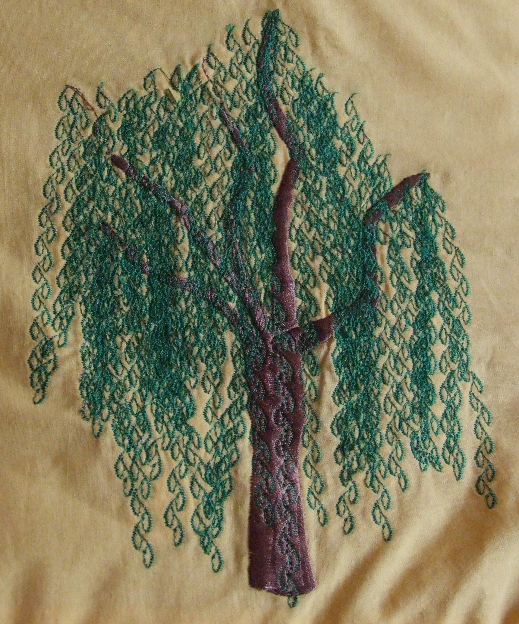 Weeping Willow Machine Embroidery Design - Etsy