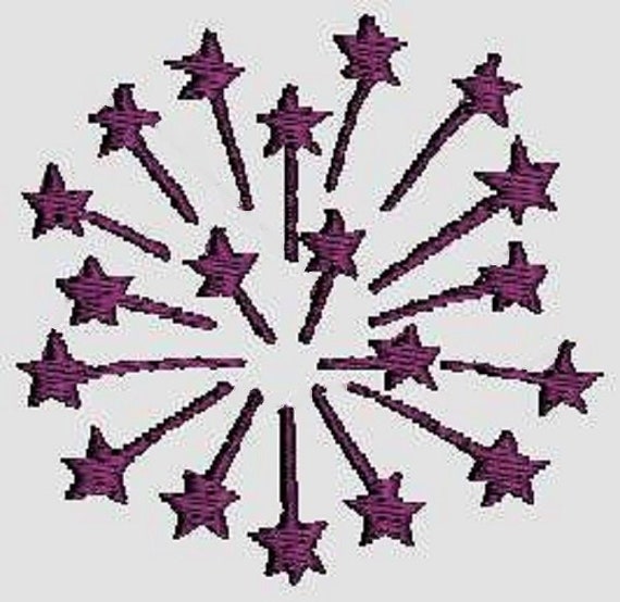 Fireworks Machine Embroidery Designs Set of 3 - Etsy