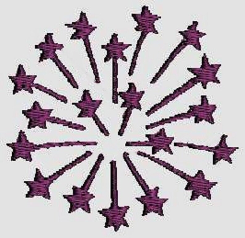 Fireworks Machine Embroidery Designs Set of 3 - Etsy