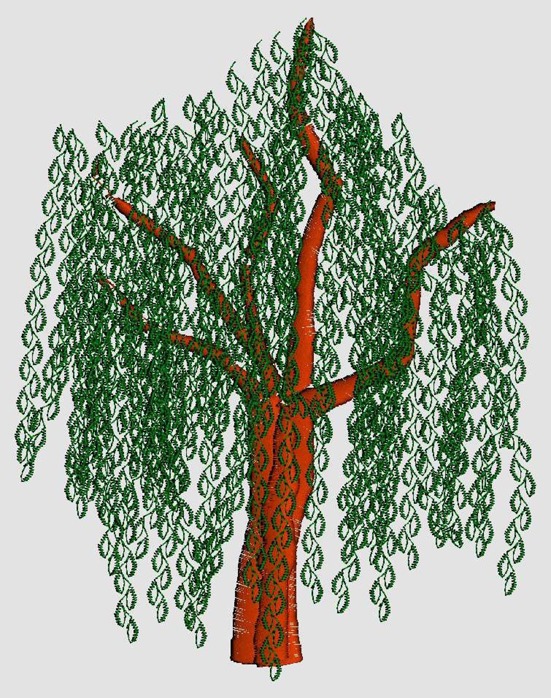 Weeping Willow Machine Embroidery Design - Etsy