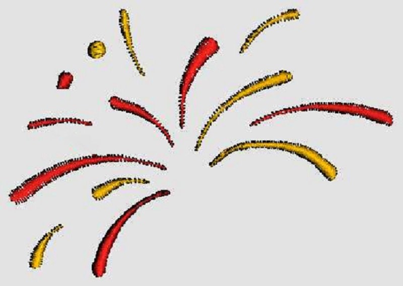 Fireworks Machine Embroidery Designs Set of 3 - Etsy