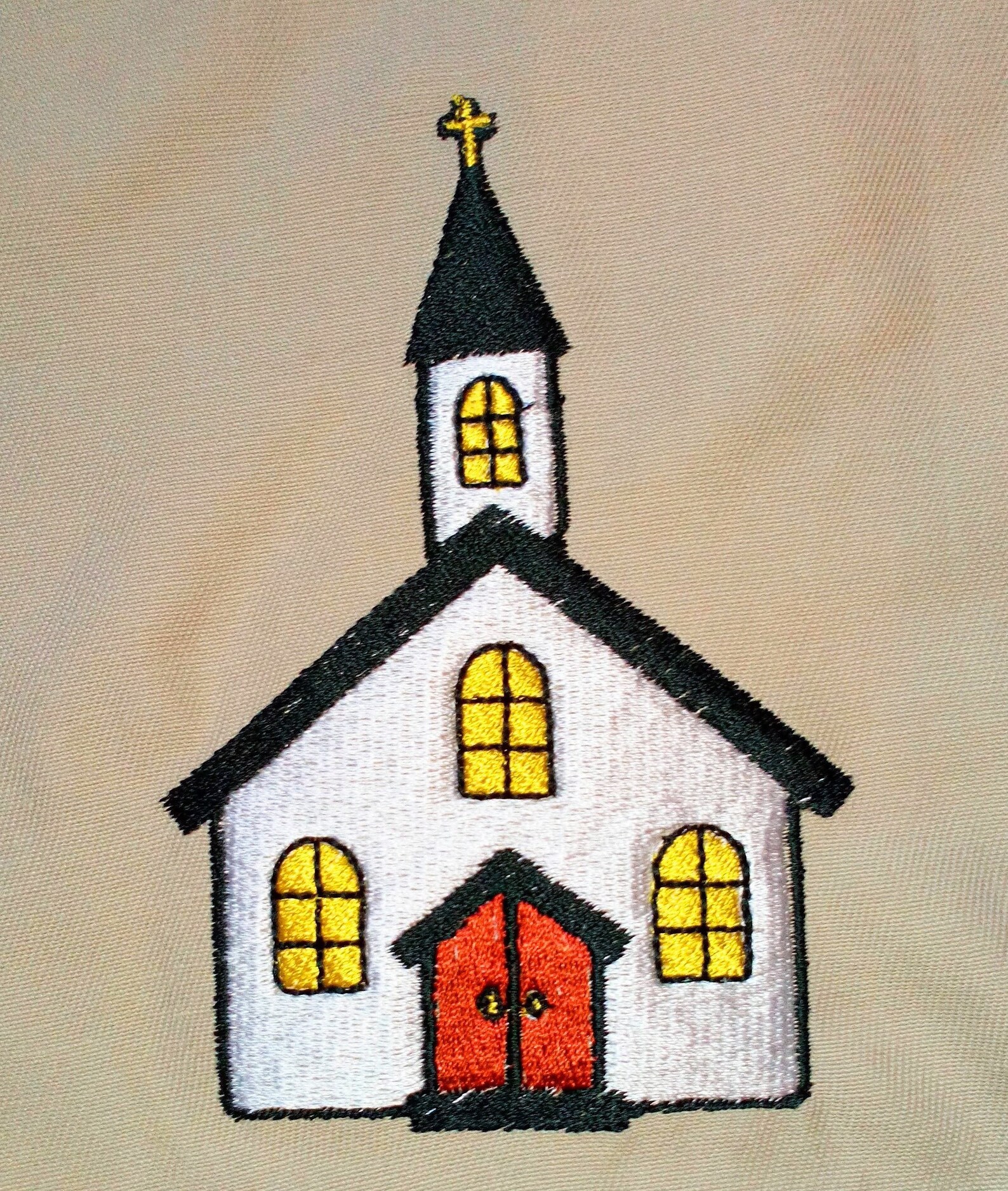 Church Machine Embroidery Design - Etsy