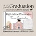 High School Memory Book | Time Capsule Mini Scrapbook | Graduation ...