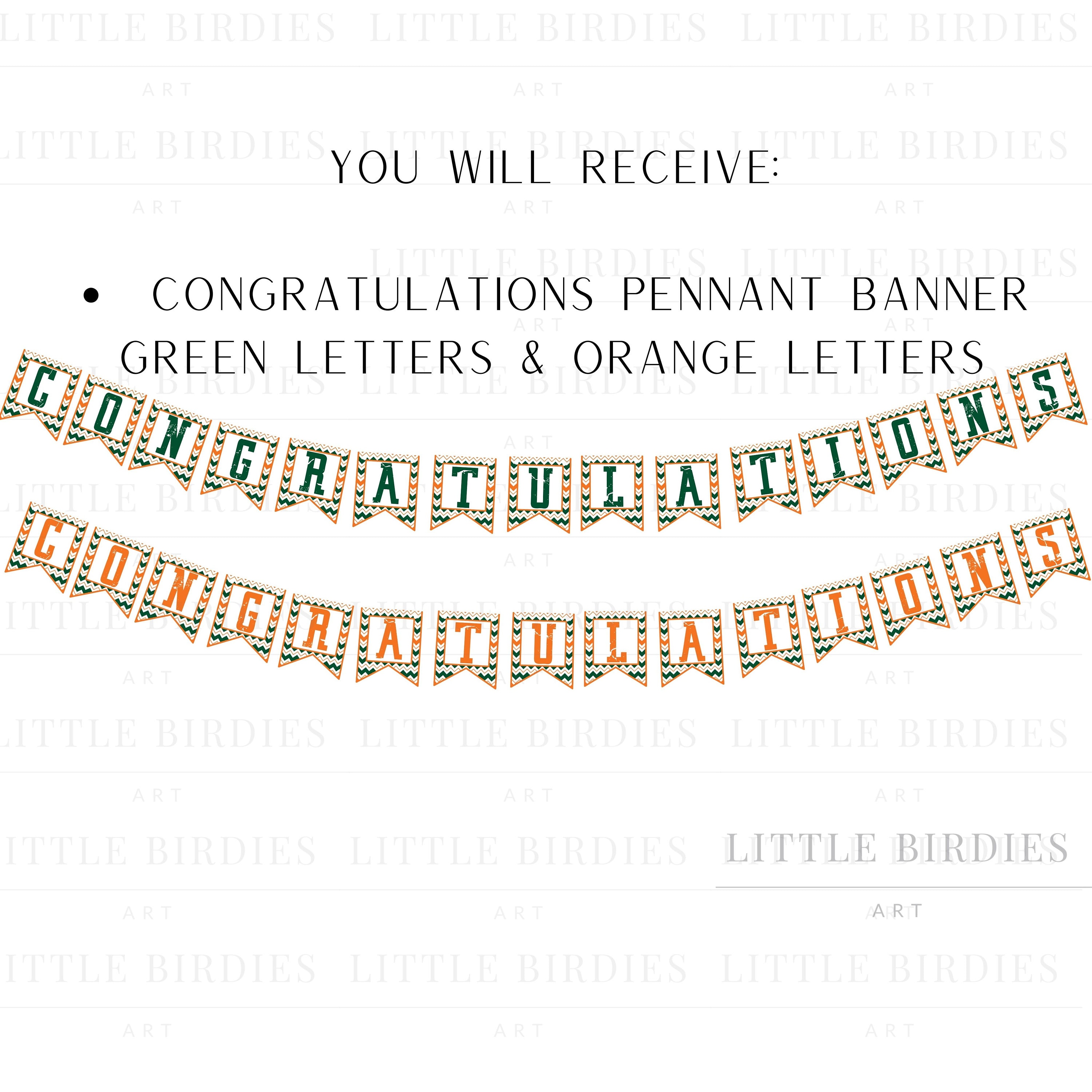 MIAMI Bound Pennant Banner Sign, Graduation Party Decorations ...