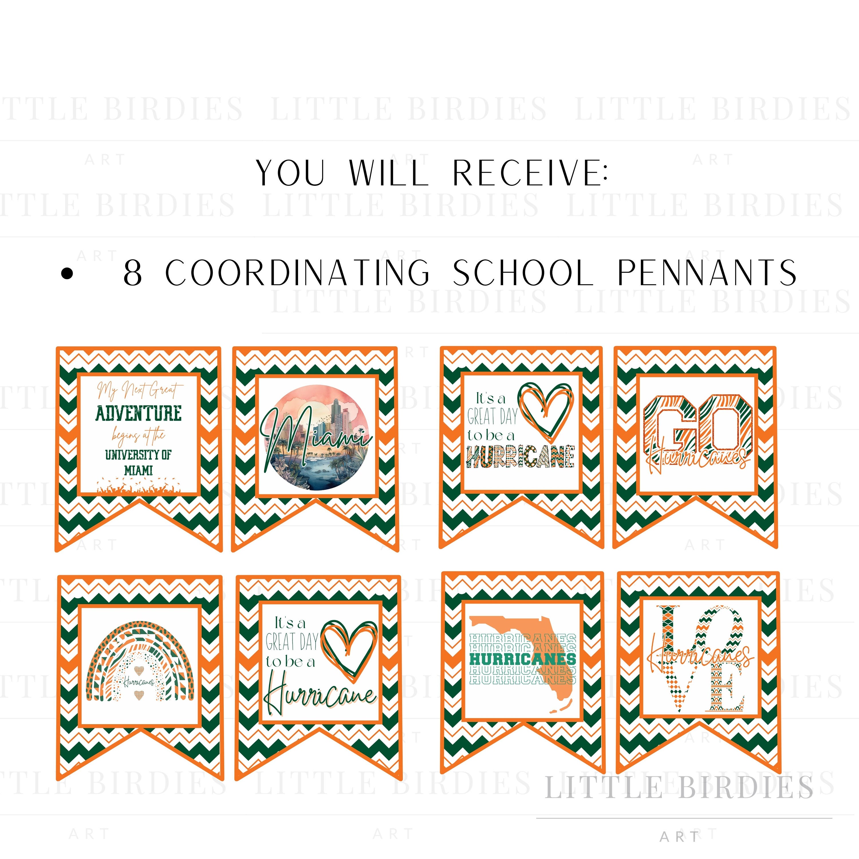 MIAMI Bound Pennant Banner Sign, Graduation Party Decorations ...