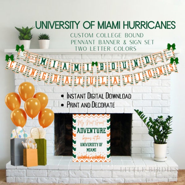 University of Miami Party Decorations - Etsy