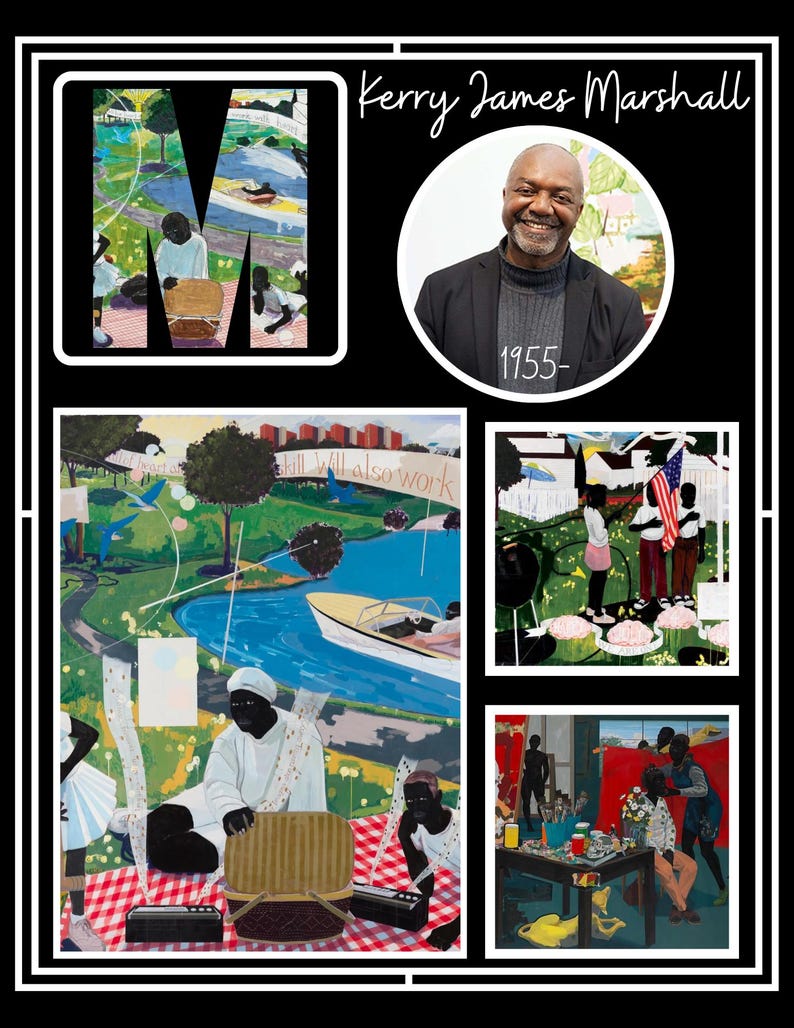 Famous Black American Artists Posters A-Z Bundle | Black History Month ...