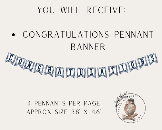 Penn State Bound Pennant Banner Sign, Graduation Party Decorations ...