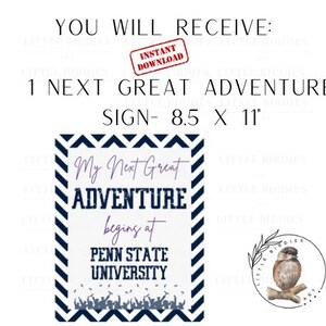 Penn State Bound Pennant Banner Sign, Graduation Party Decorations ...