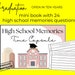 High School Memory Book | Time Capsule Mini Scrapbook | Graduation ...