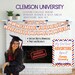 Clemson College Bound Pennant Banner Sign, Graduation Party ...