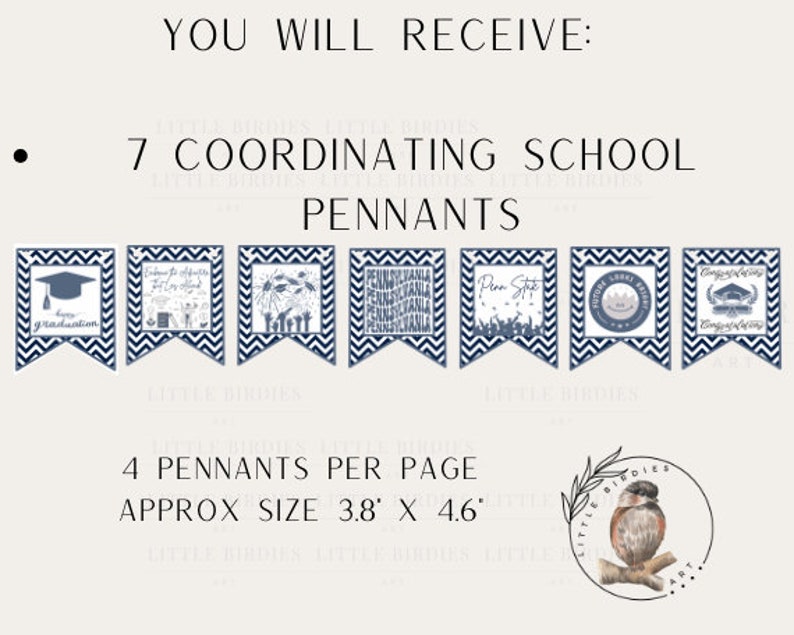 Penn State Bound Pennant Banner Sign, Graduation Party Decorations ...