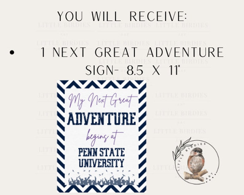 Penn State Bound Pennant Banner Sign, Graduation Party Decorations ...