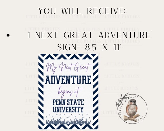 Penn State Bound Pennant Banner Sign, Graduation Party Decorations ...