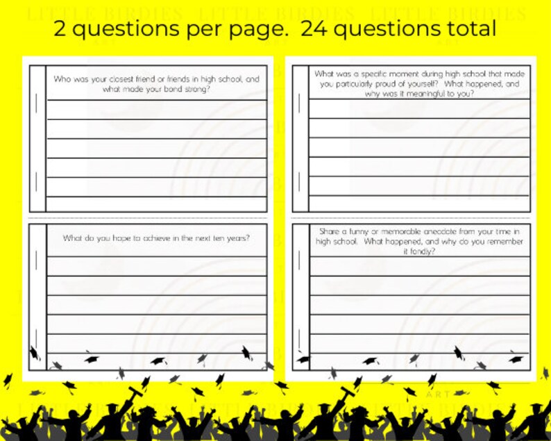 High School Memory Book | Time Capsule Mini Scrapbook | Graduation ...