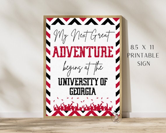 Georgia Bound Pennant Banner Sign, Graduation Party Decorations ...
