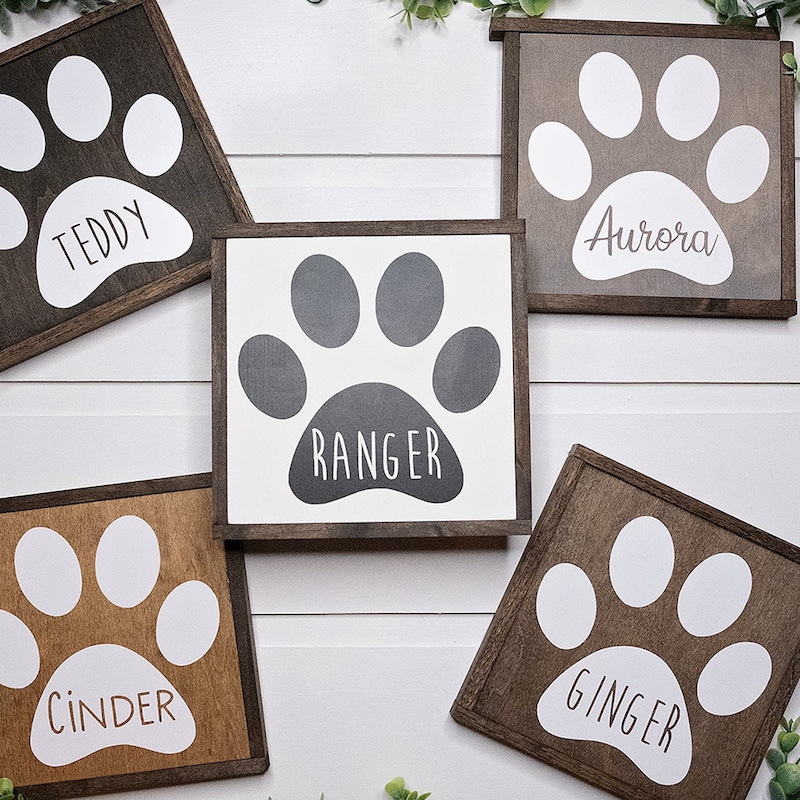 Dog Wood Sign - Etsy