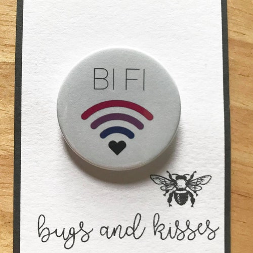 Bi-fi LGBTQ Badge - Etsy