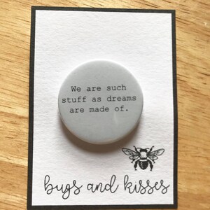 The Tempest Shakespeare Badge Set - Etsy