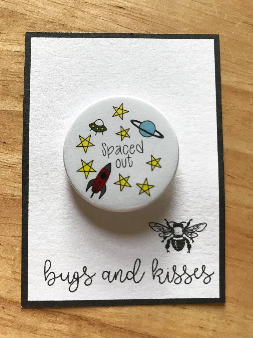 Spaced Out Space Badge - Etsy