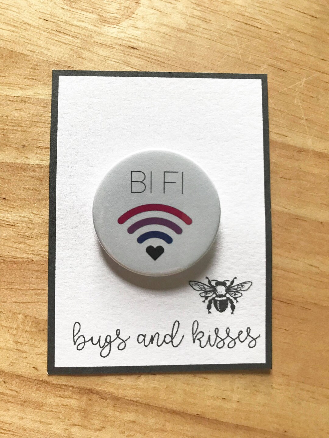 Bi-fi LGBTQ Badge - Etsy