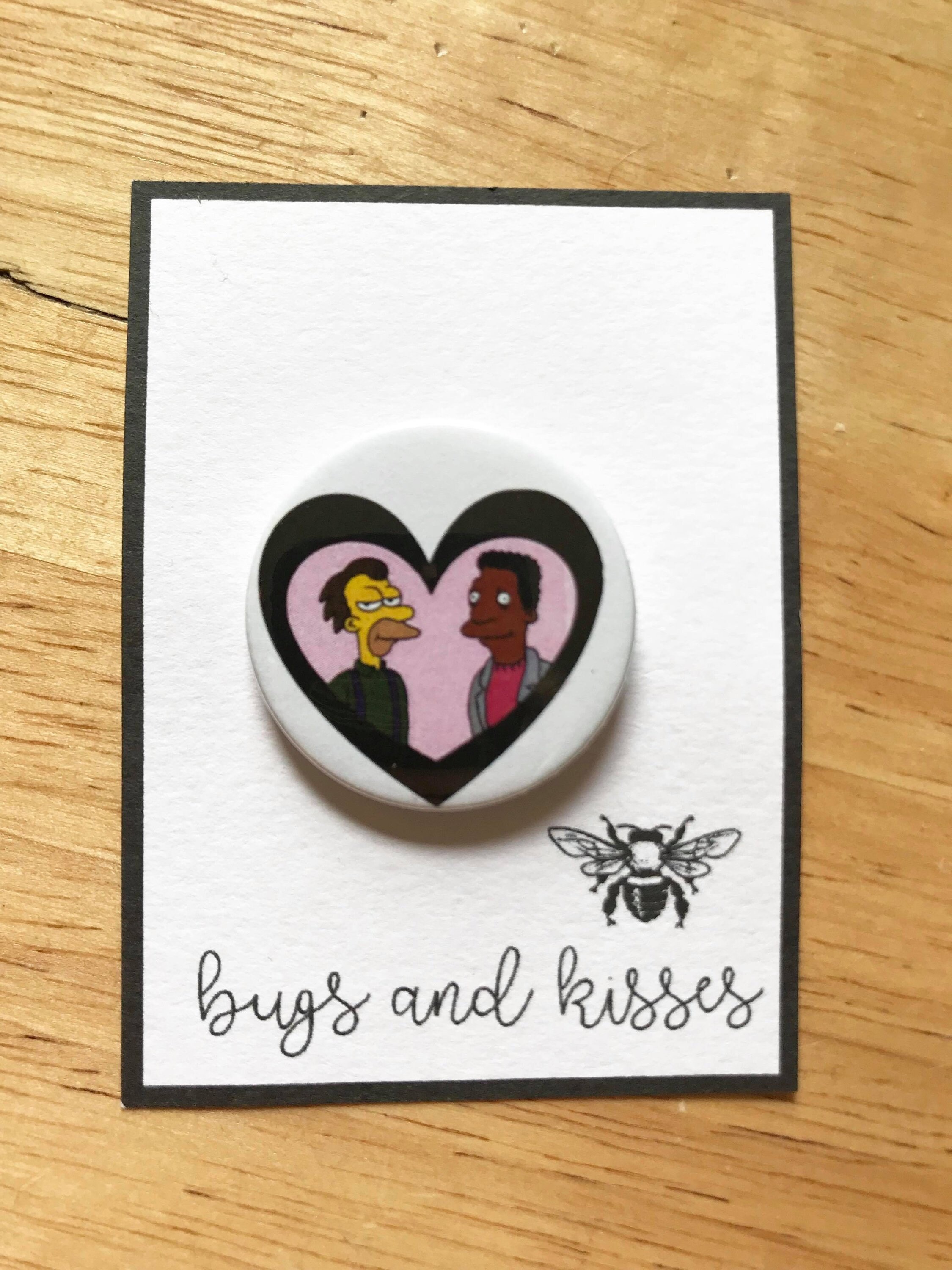Lenny and Carl Simpsons Badge - Etsy