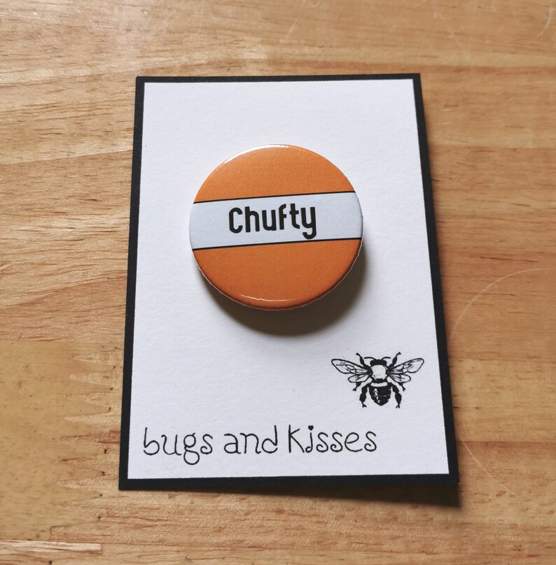 Chufty Badge Funny Pin Set 38mm - Etsy
