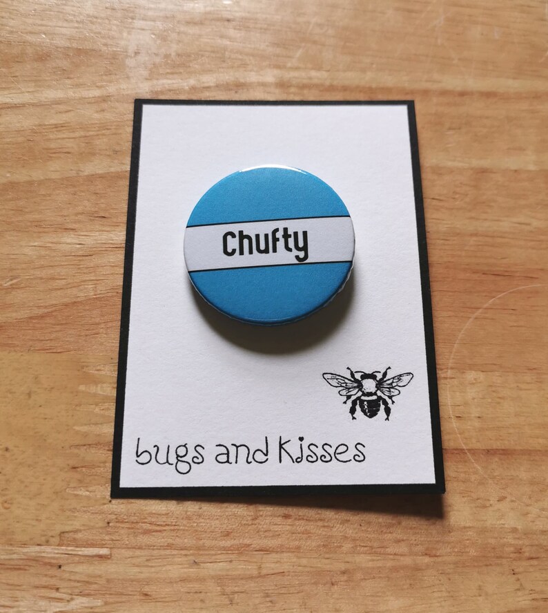 Chufty Badge Funny Pin Set 38mm - Etsy