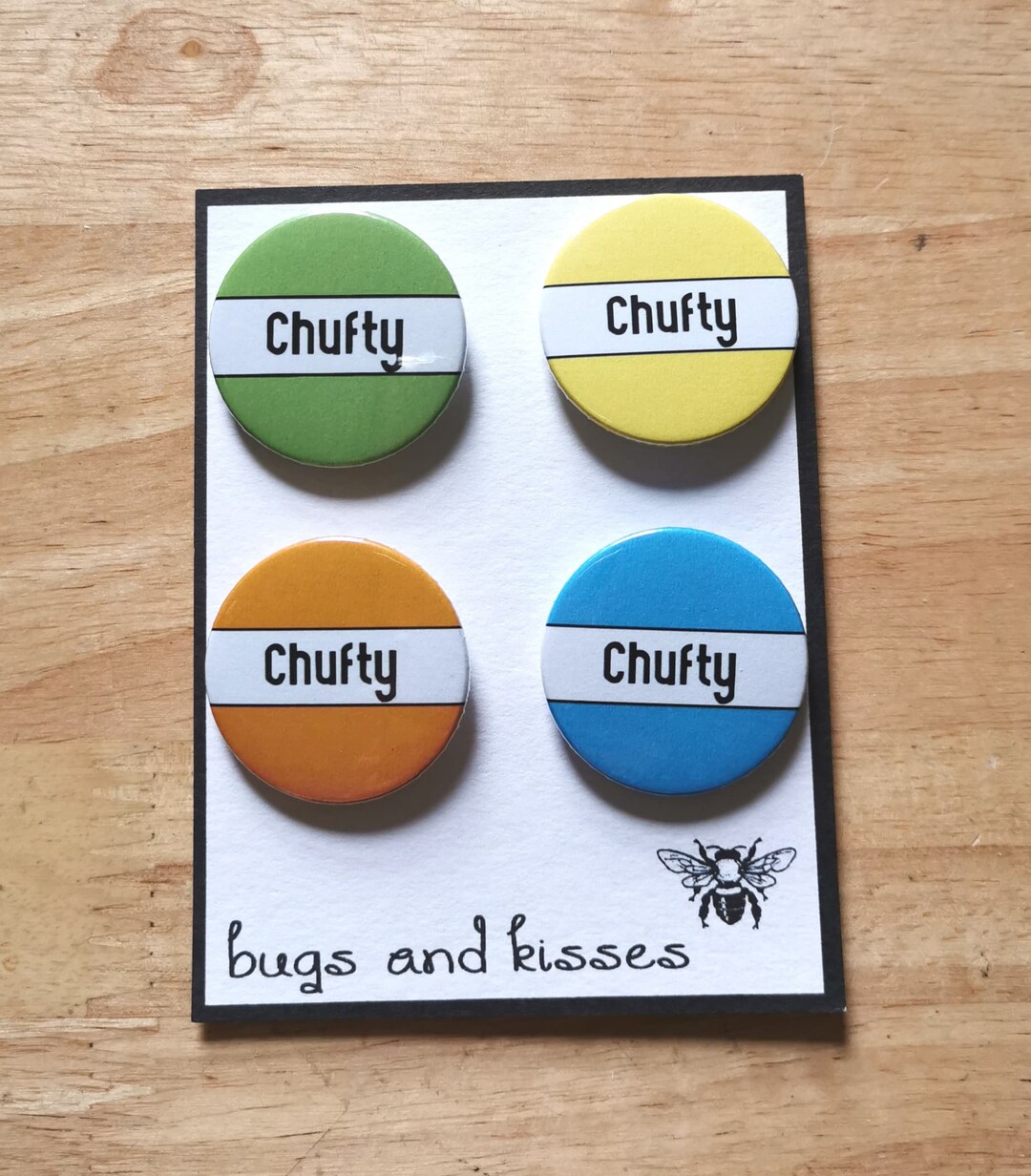 Badge Chufty Ensemble de broches amusantes 38 mm - Etsy France