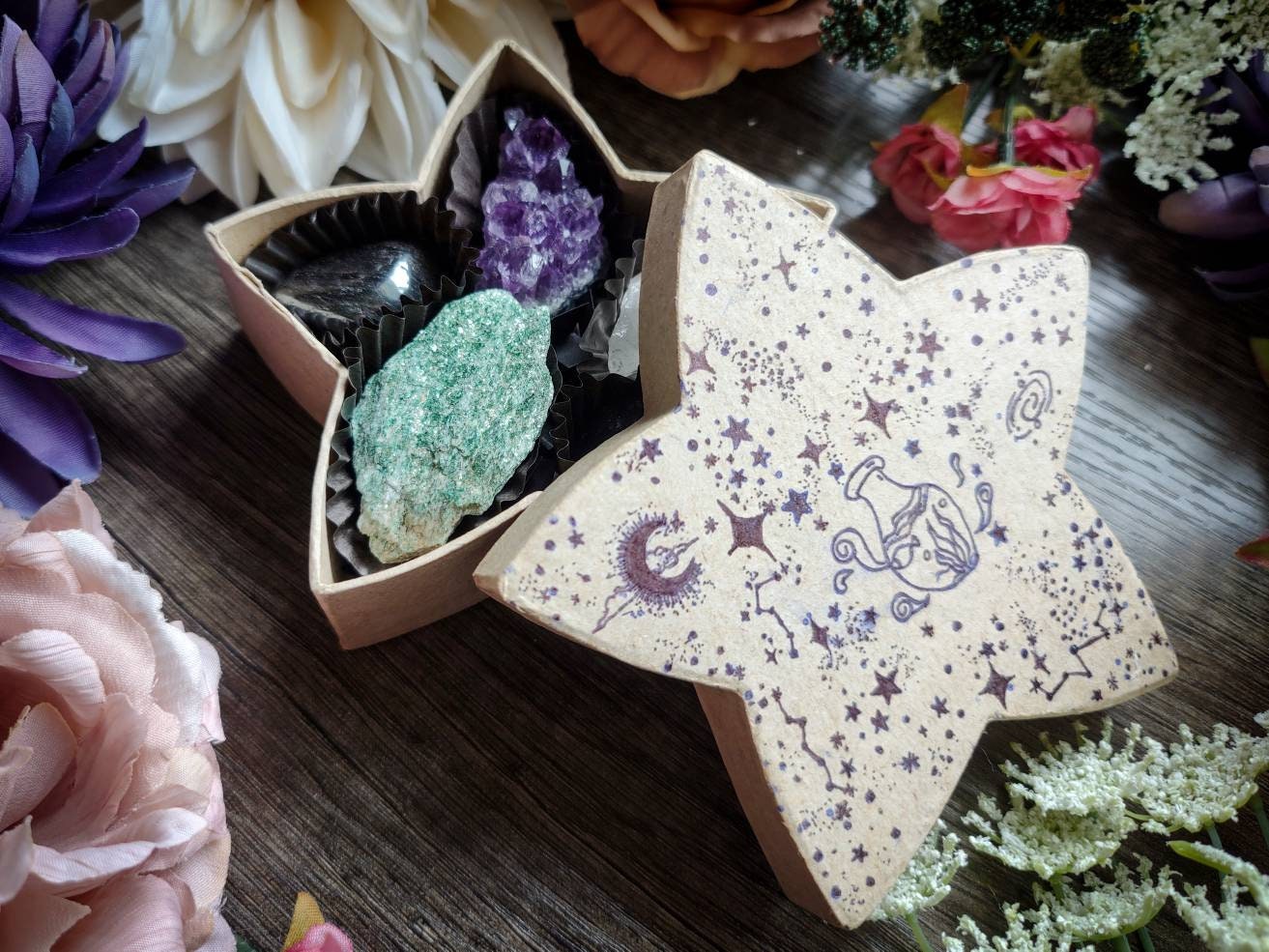 Adorable Hand-designed Aquarius Zodiac Crystal Gift Box * High Quality ...
