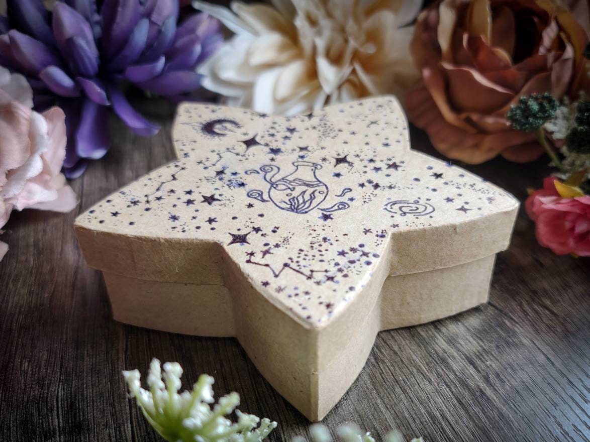 Adorable Hand-designed Aquarius Zodiac Crystal Gift Box * High Quality ...