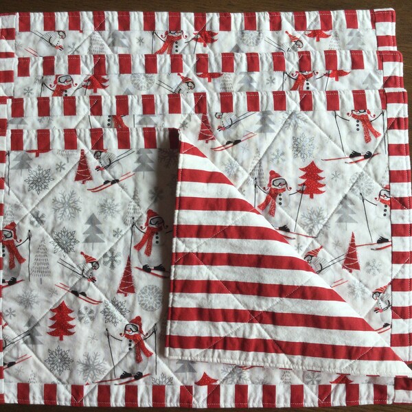 Snowman Placemat - Etsy