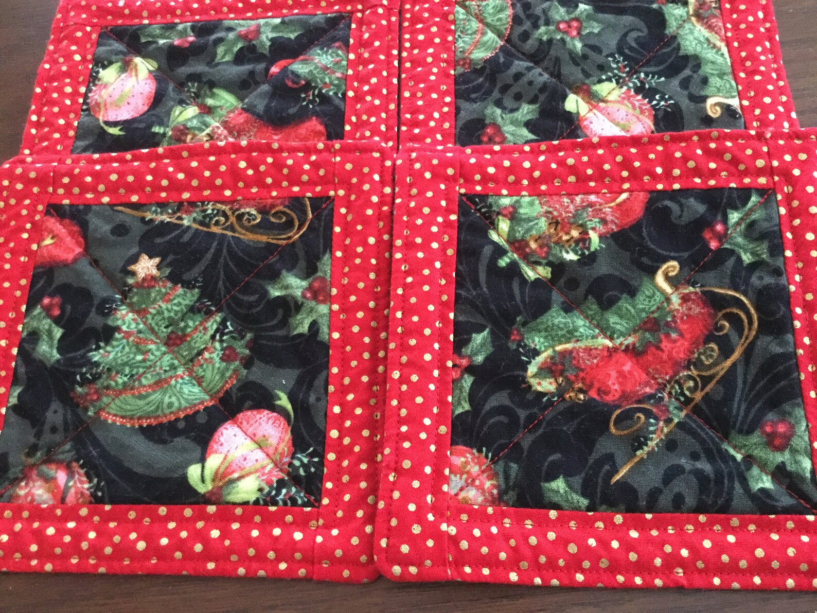 Christmas Mug Rugs | Etsy