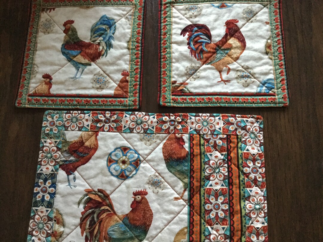 Rooster Snack Set - Etsy