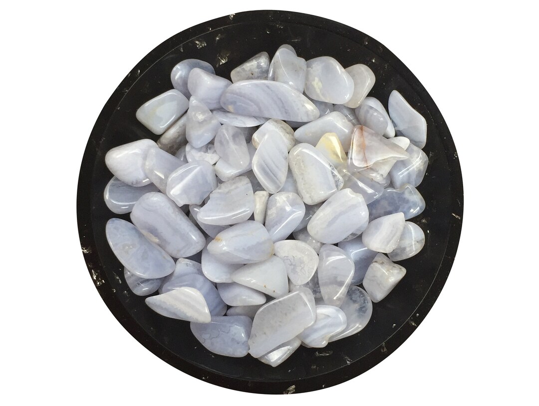Blue Lace Agate Mini Crystal Chips - Size 2 | Blue Lace Agate Chips ...