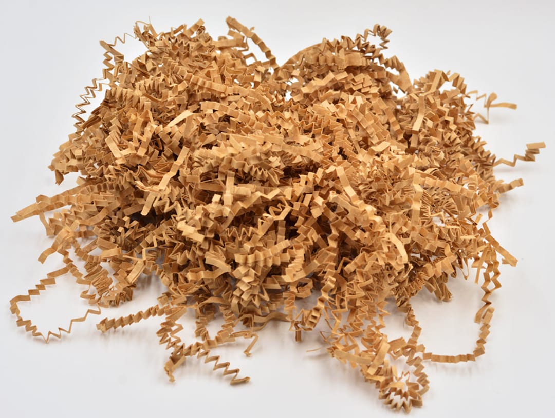 1 Ounce of Kraft Crinkle Shred Paper | Gift Basket Shred | Crinkle Cut ...