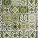 Green Mix Medallions Moroccan Tile Backsplash Patchwork Tile Mosaic ...