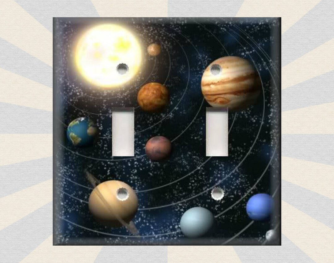 Outer Space Decor Space Planets Decor Solar System Decor Metal Light ...