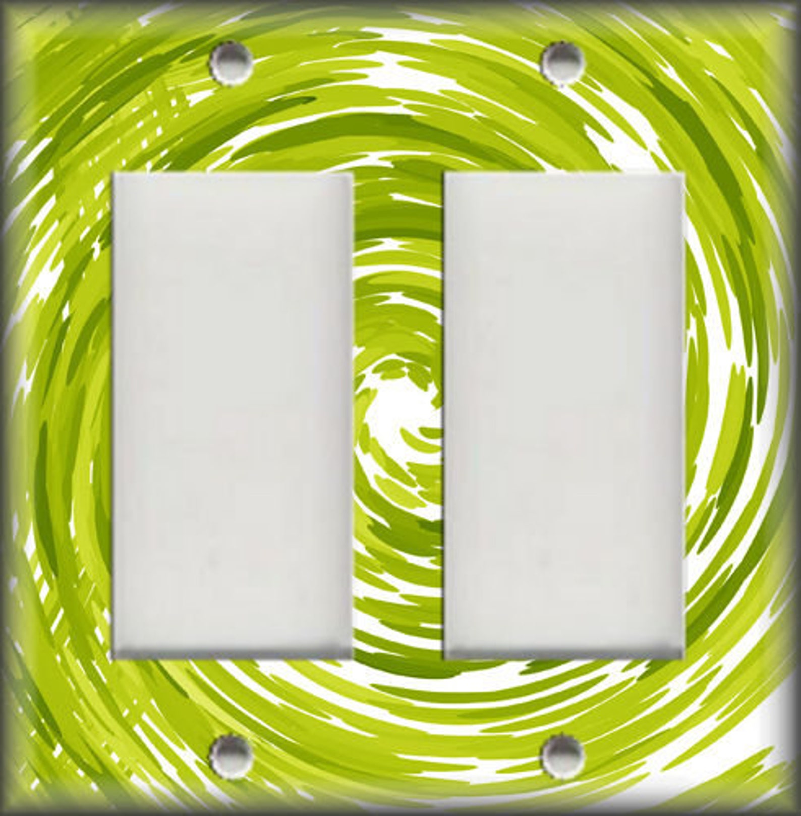 Metal Light Switch Plate Cover Abstract Art Home Decor Swirl | Etsy