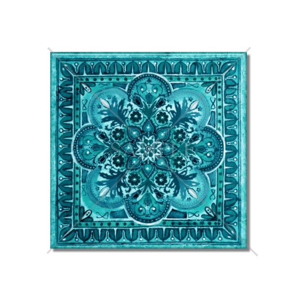 Turquoise Tiles - Etsy