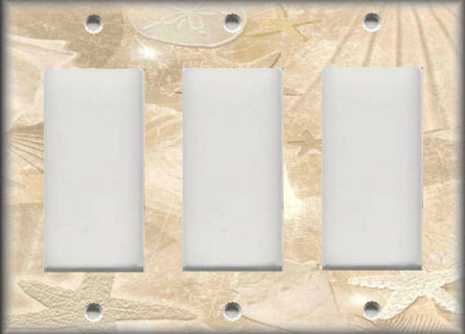 Beach Switch Plates Outlet Covers - Tranquil Beach Shells Coastal Home ...