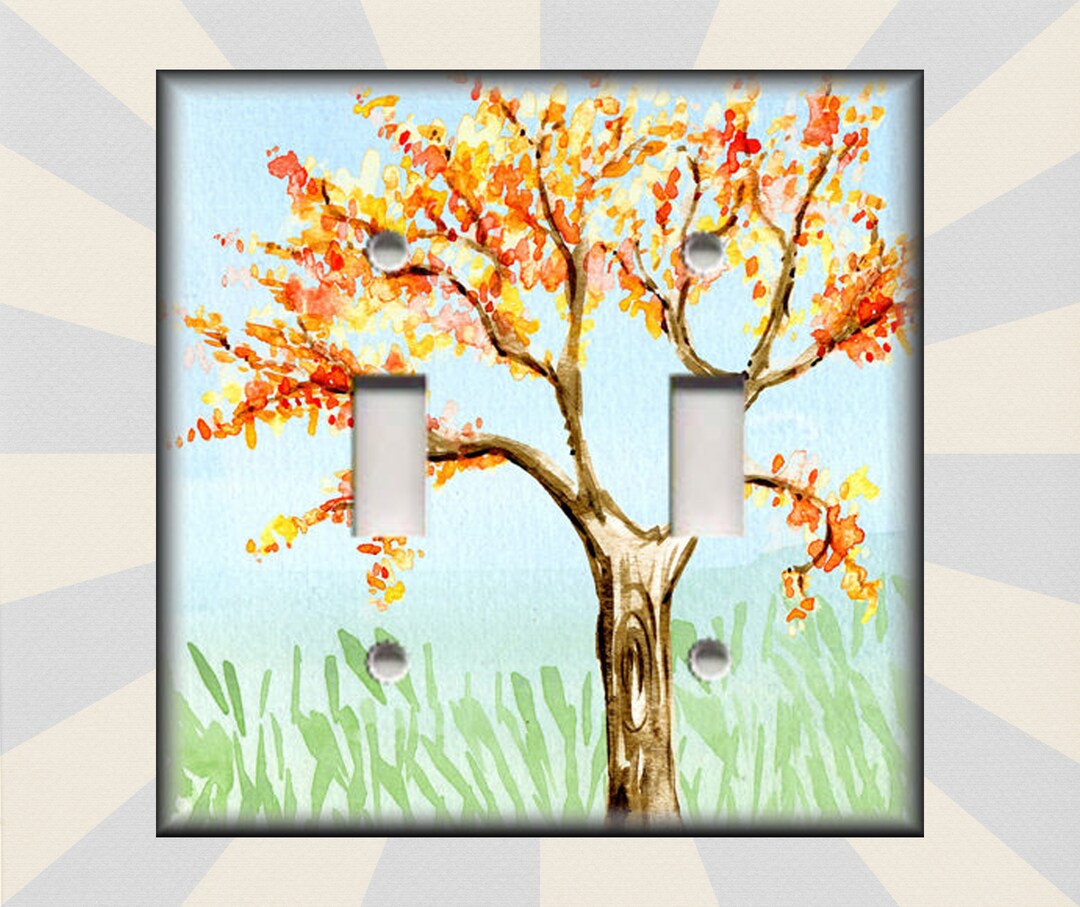 Tree Design Tree Art Home Decor Nature Decor Metal Light Switch Cover ...