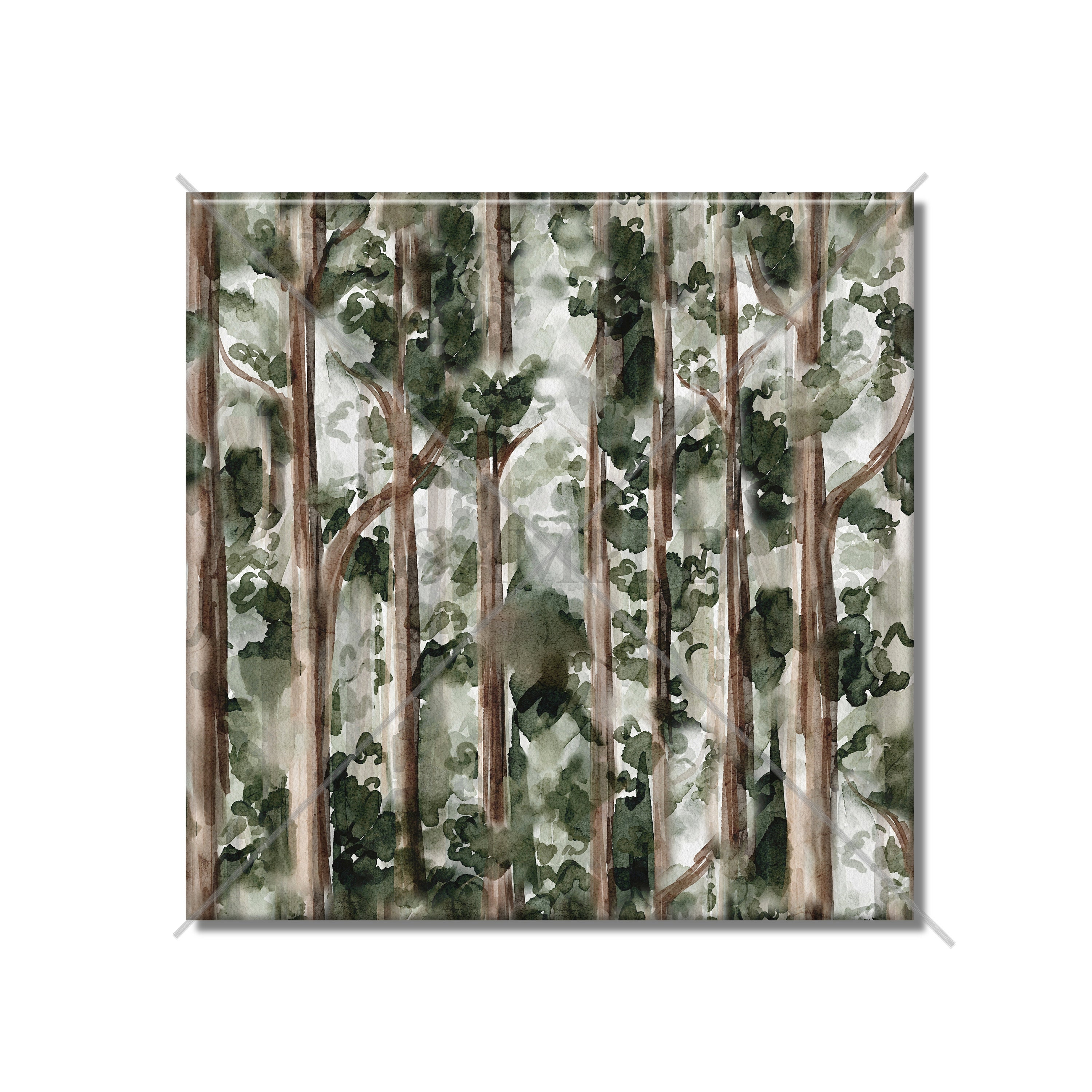 Tree Forest Design Ceramic Tile - Tree Design Kitchen Backsplash Tile ...